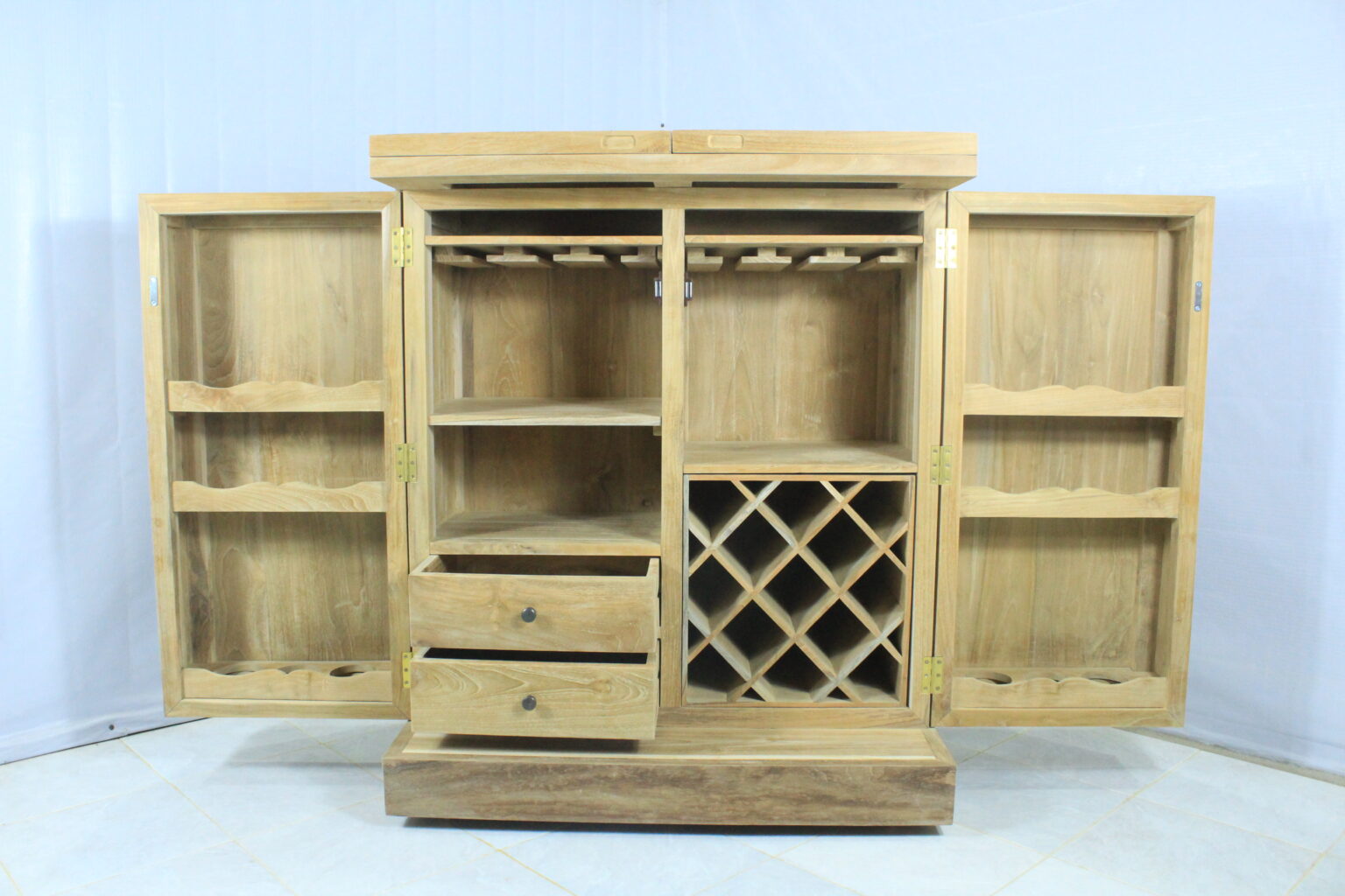 Bar Cabinet With Wheels – CV. Ideal Furniture