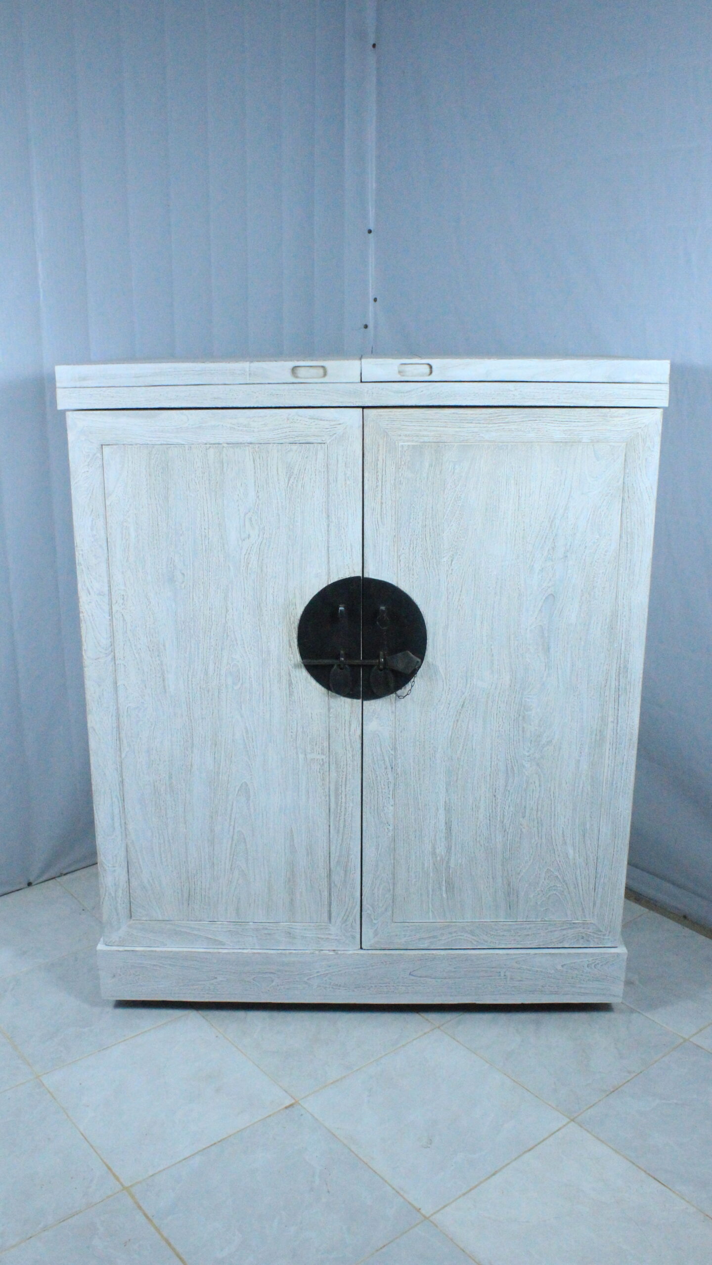 Bar Counter Rustic White Wash – CV. Ideal Furniture